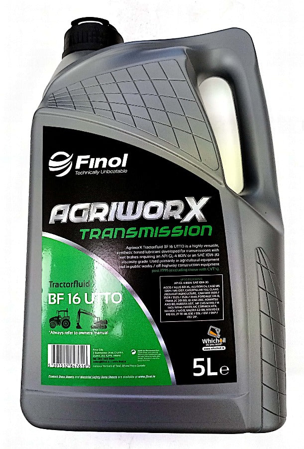 Finol BF16 UTTO Tractor Transmission Oil 5L - Naughton Farm Machinery