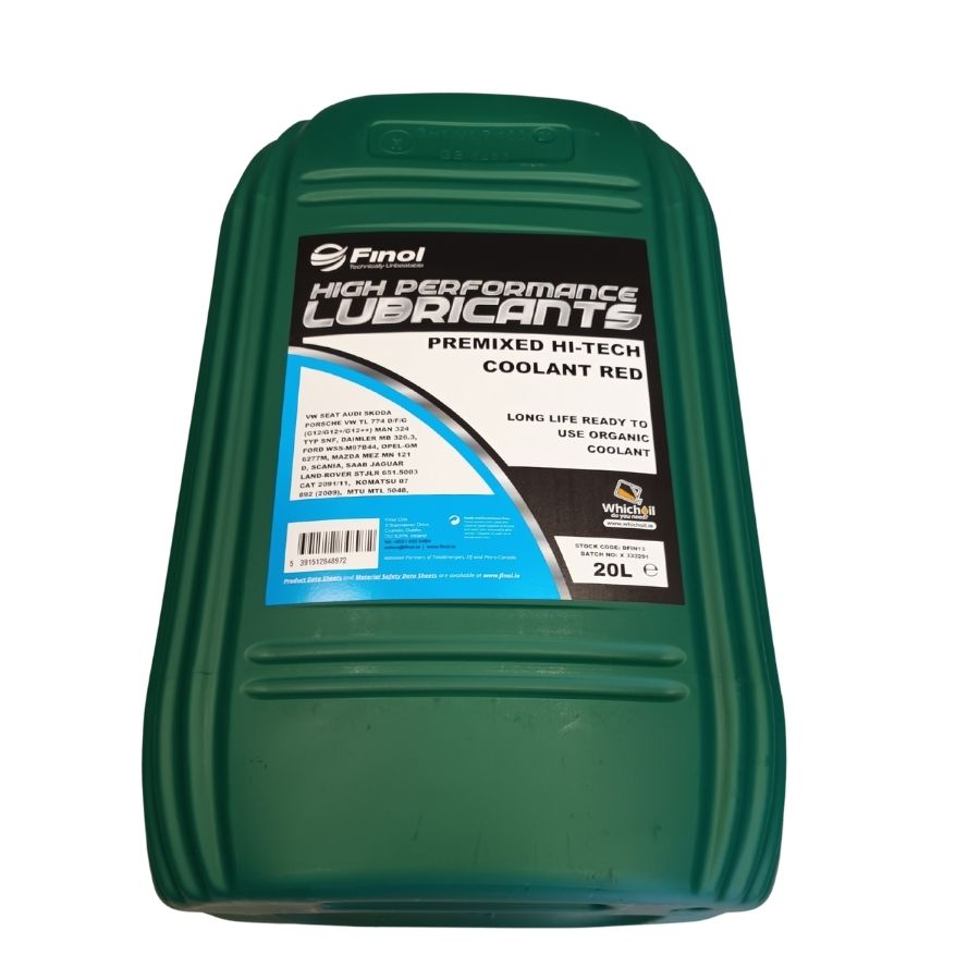 Finol Premixed Coolant Red 20L - Naughton Farm Machinery